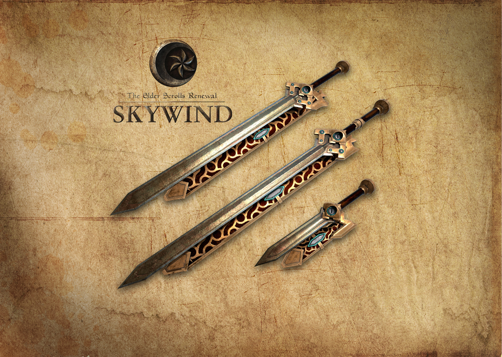 ArtStation - Skywind dwemer swords