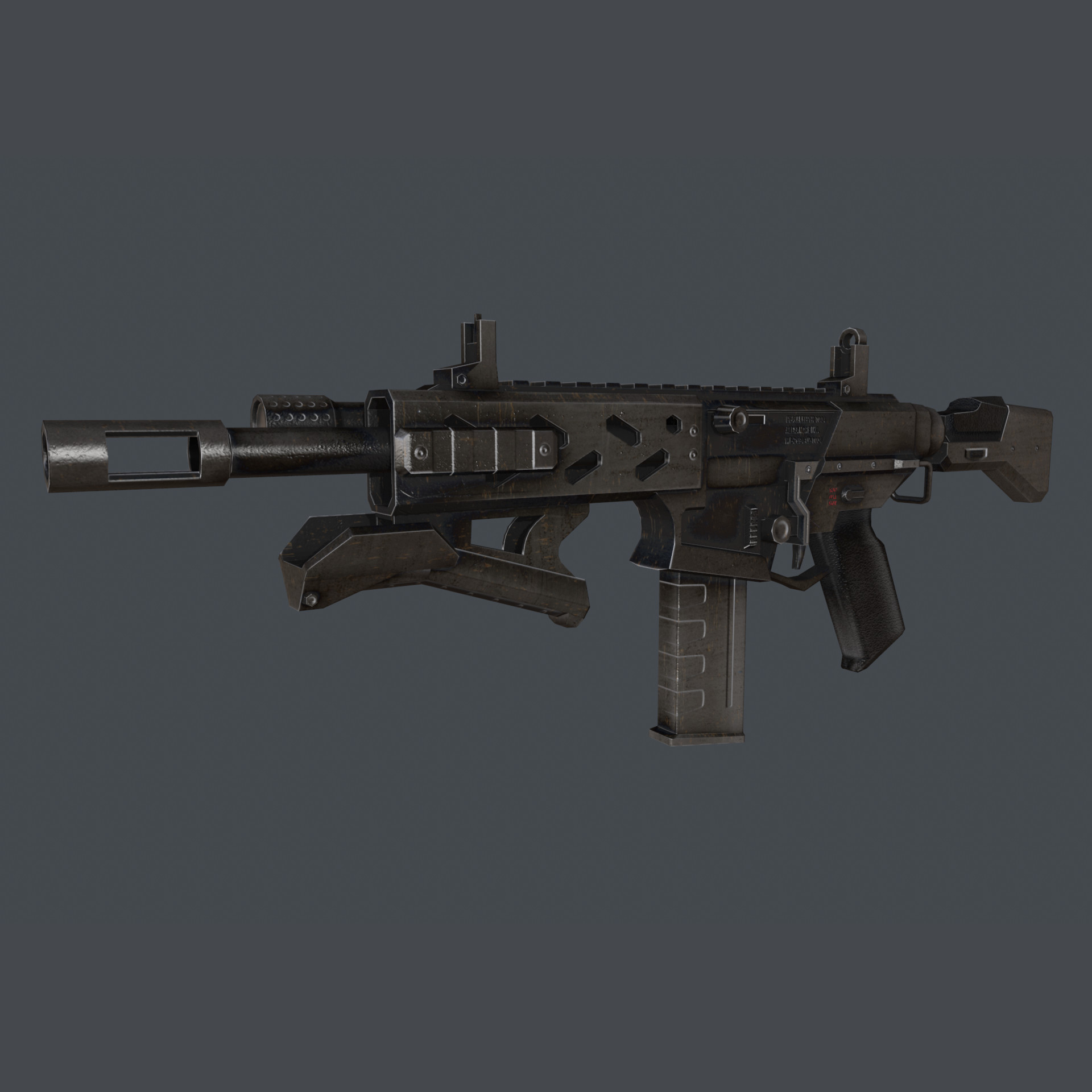 ArtStation - Submachine gun inspired by Peacekeeper