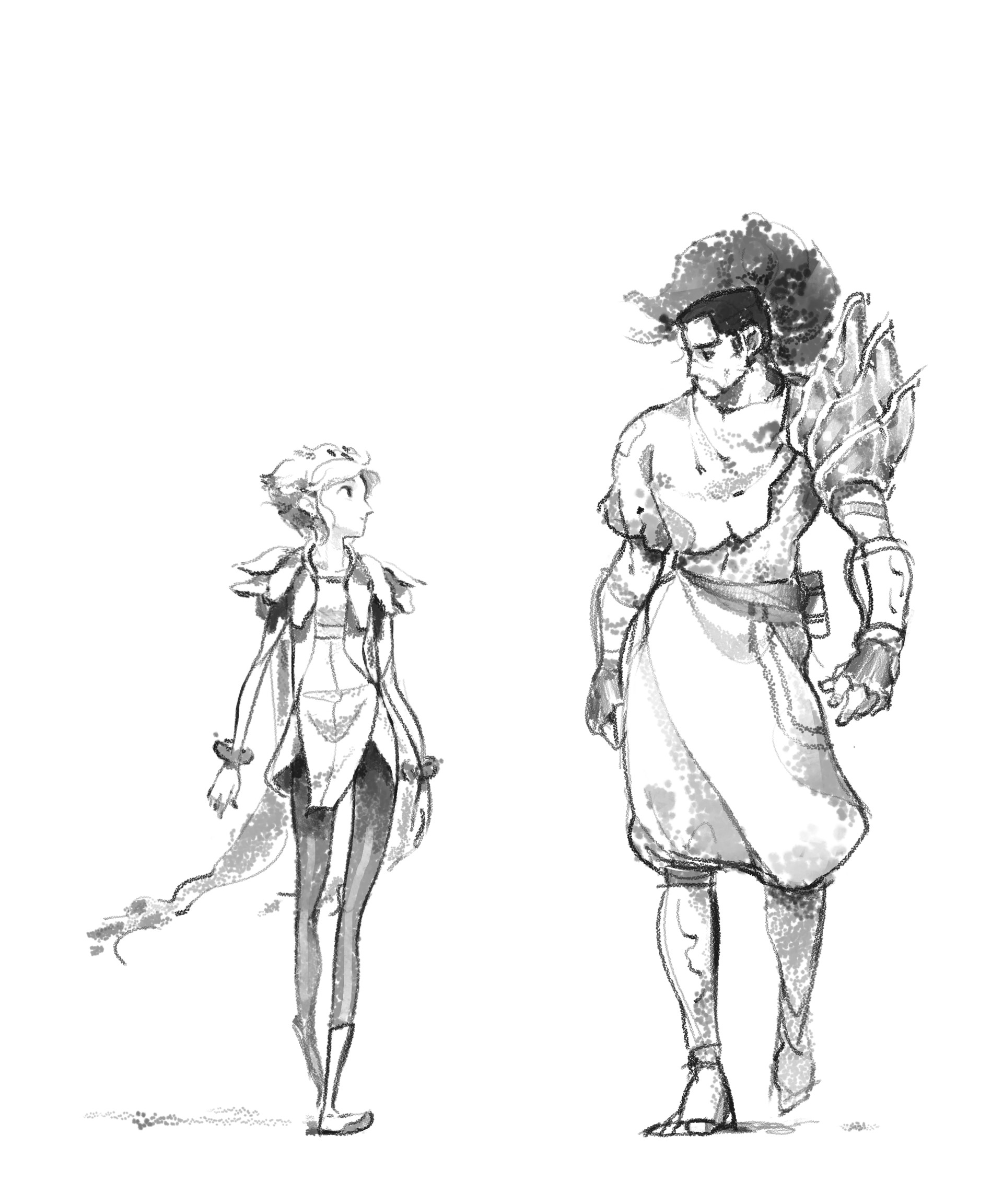 ArtStation - Taliyah yasuo drawing