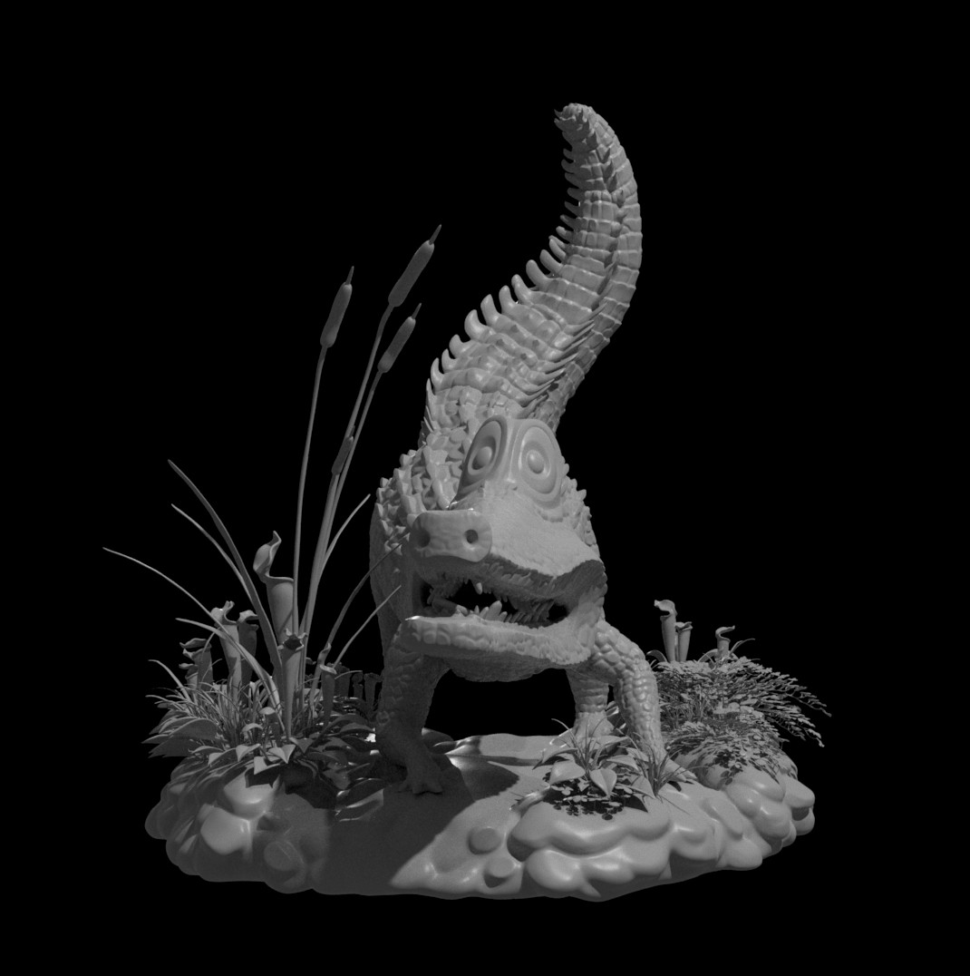 ArtStation - Croc Sculpt