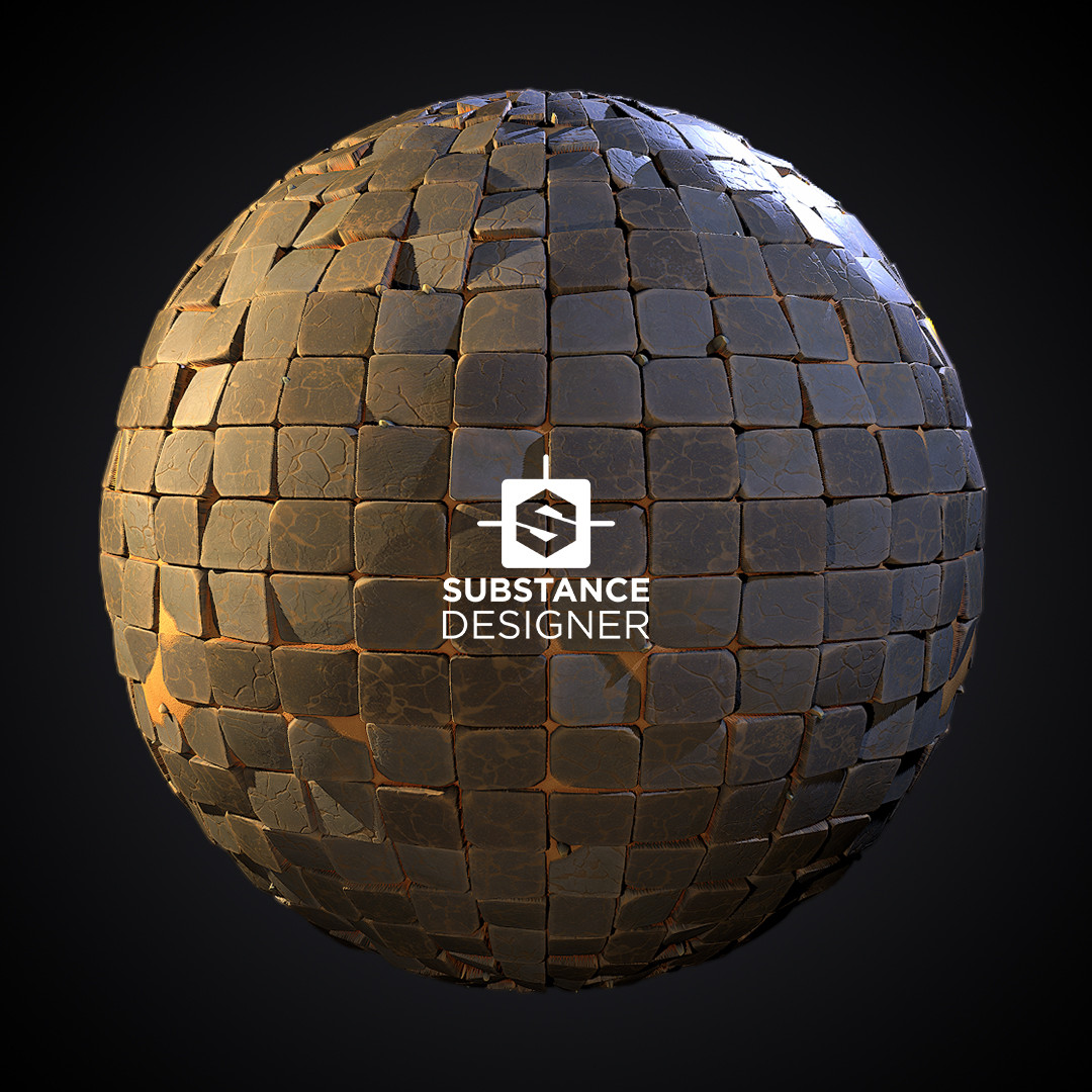 ArtStation - Stylized Brick Tiles
