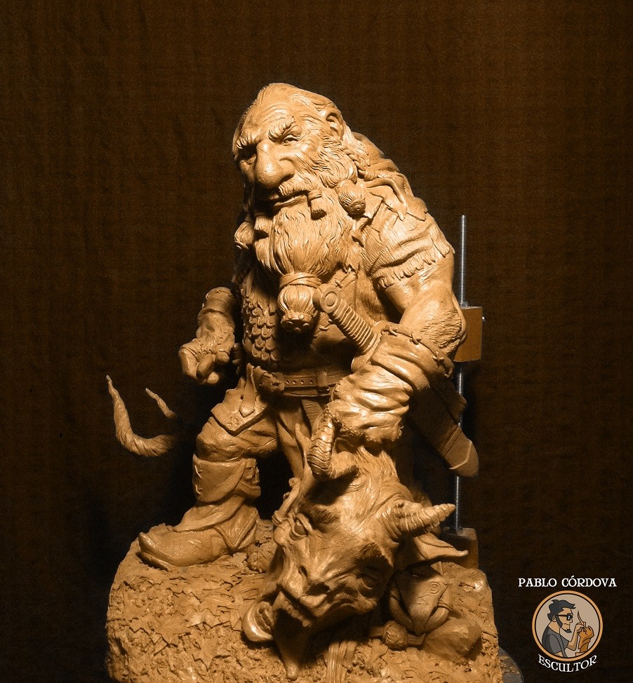 ArtStation - "The Dwarf and the little demon"