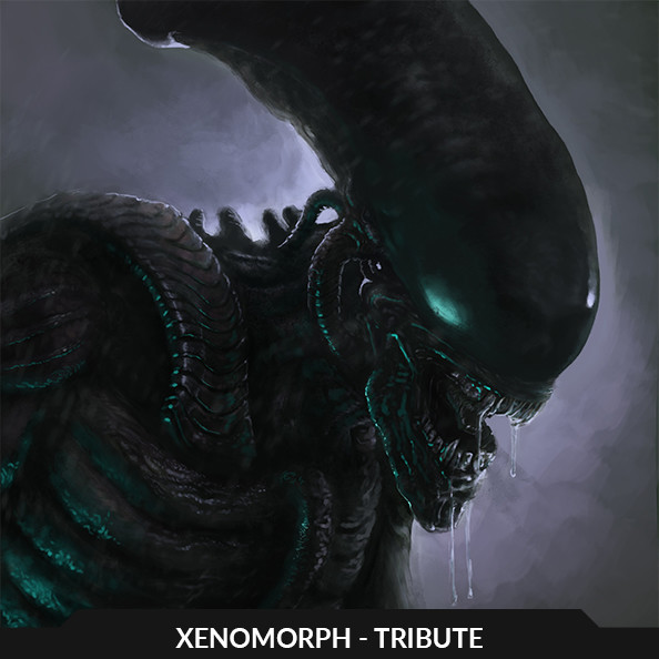 ArtStation - Xenomorph I - tribute illustration
