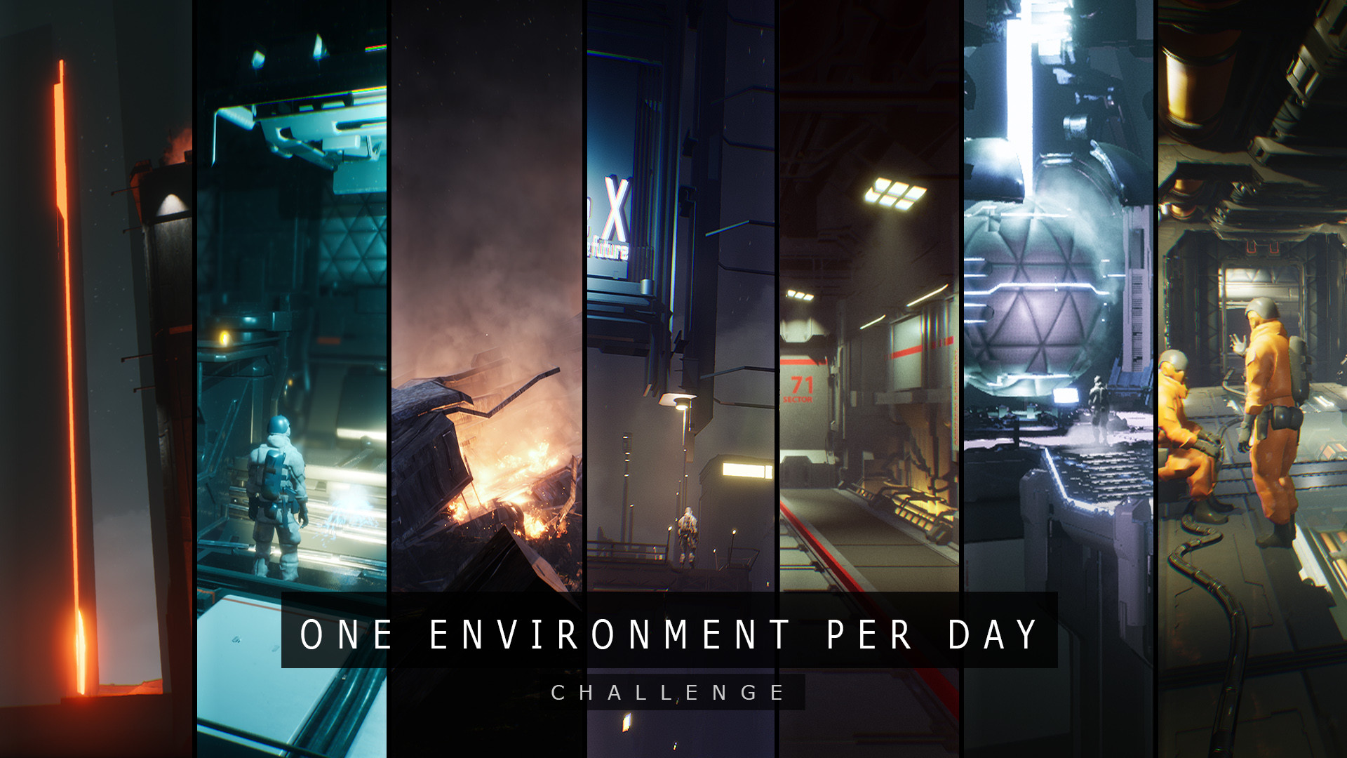 ArtStation - "One environment per day" challenge.