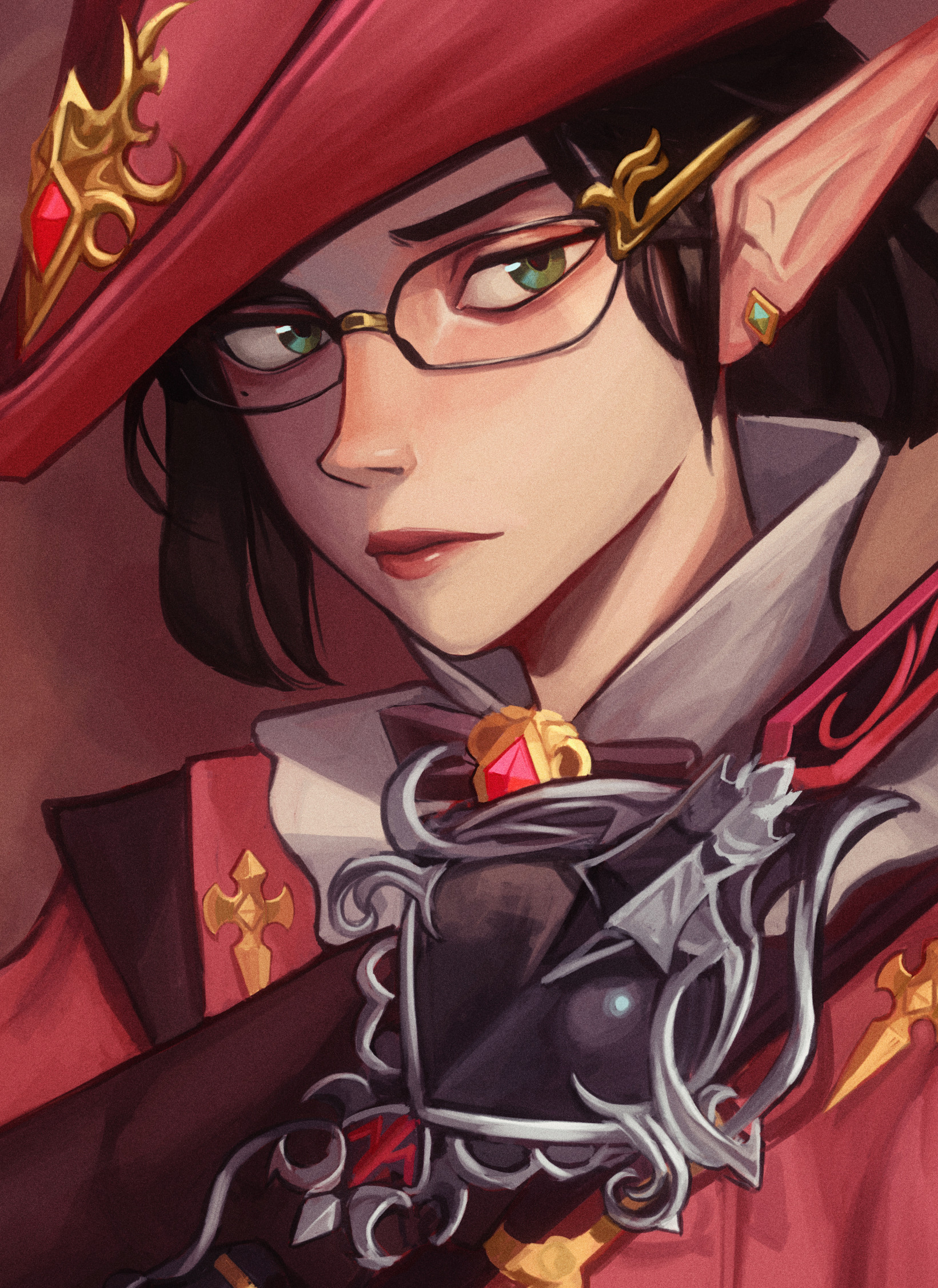 ArtStation - Red Mage Elezen