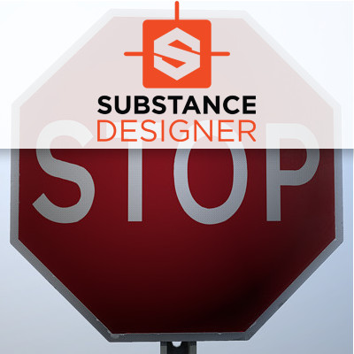 ArtStation - Stop Sign - Substance Designer