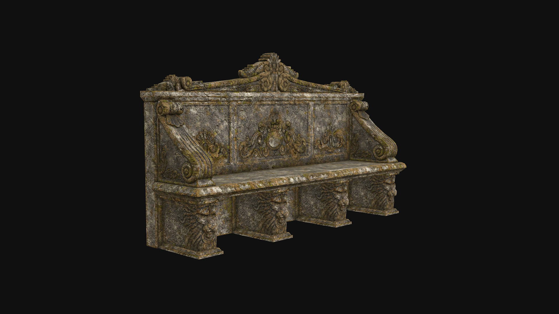 ArtStation - Stone Bench