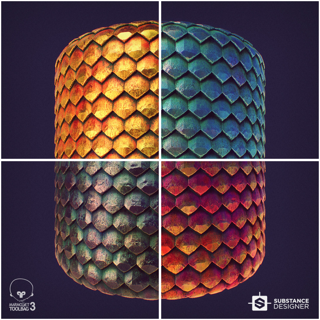 ArtStation - Scale Armor Material