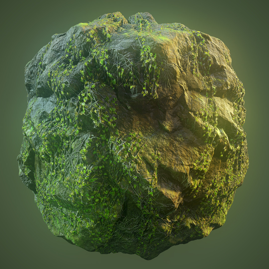 ArtStation - Overgrown Rock Cliff