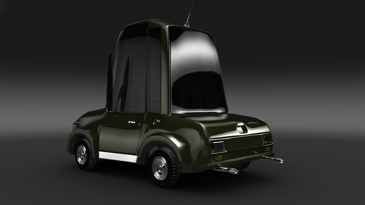 ArtStation - cartoonyWorkCar_exaggerate