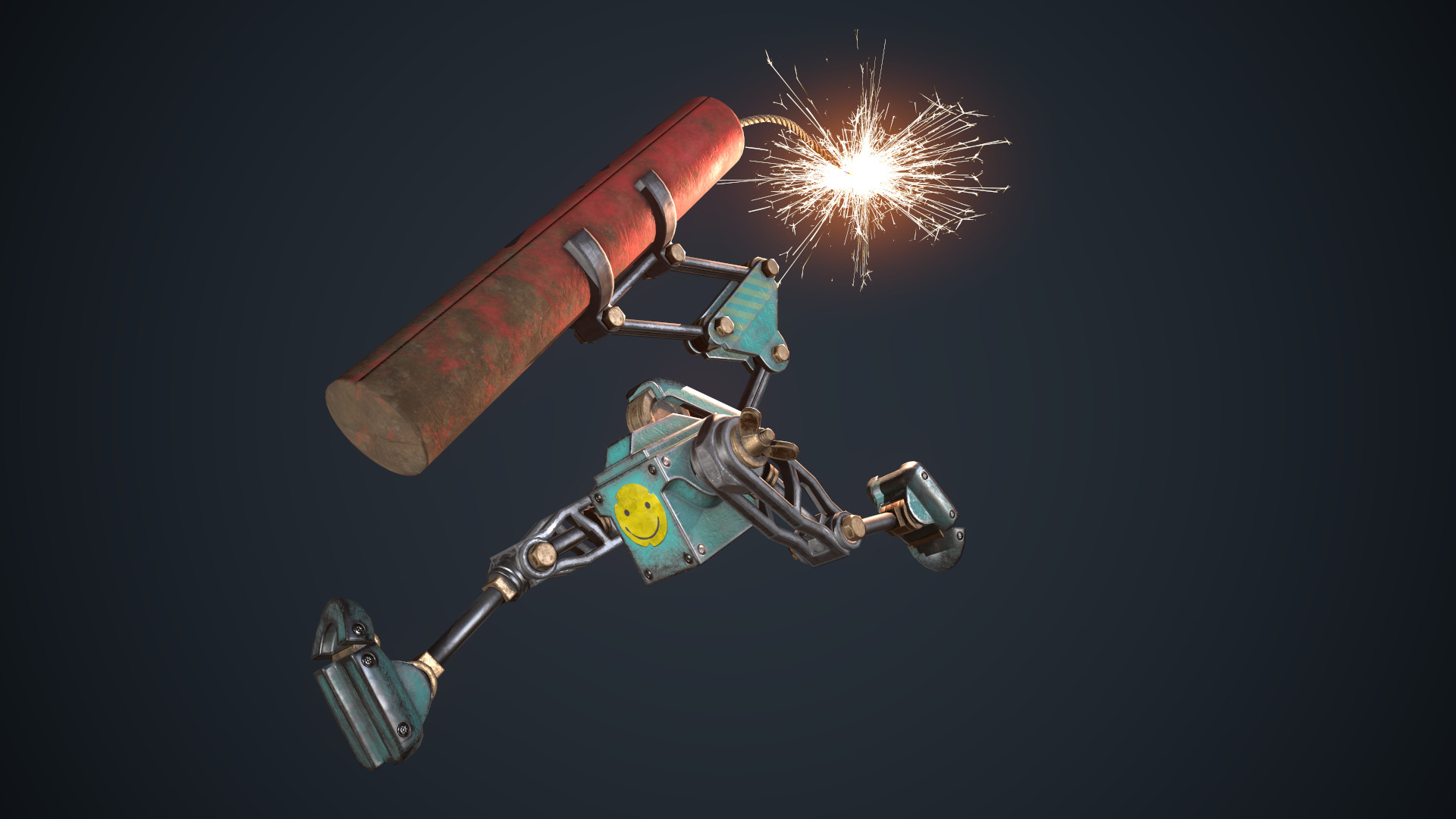 ArtStation - Disposable Dynamite Robot