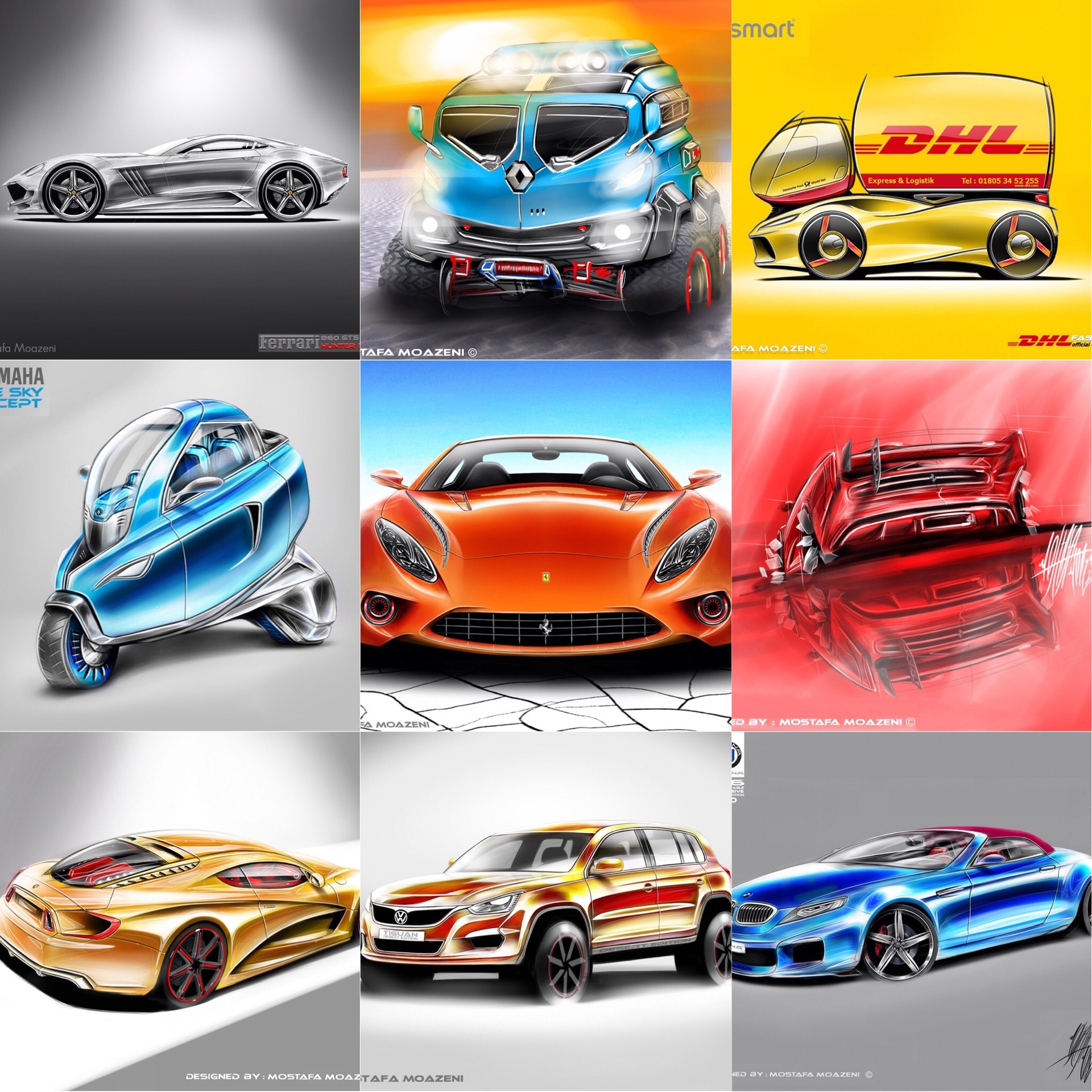 ArtStation - Concept Cars 2011 (15 sketches)