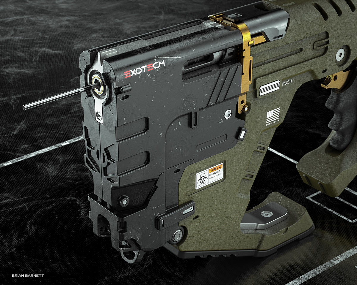 ArtStation - Personal Design: EXO-TECH Adrenal Guns