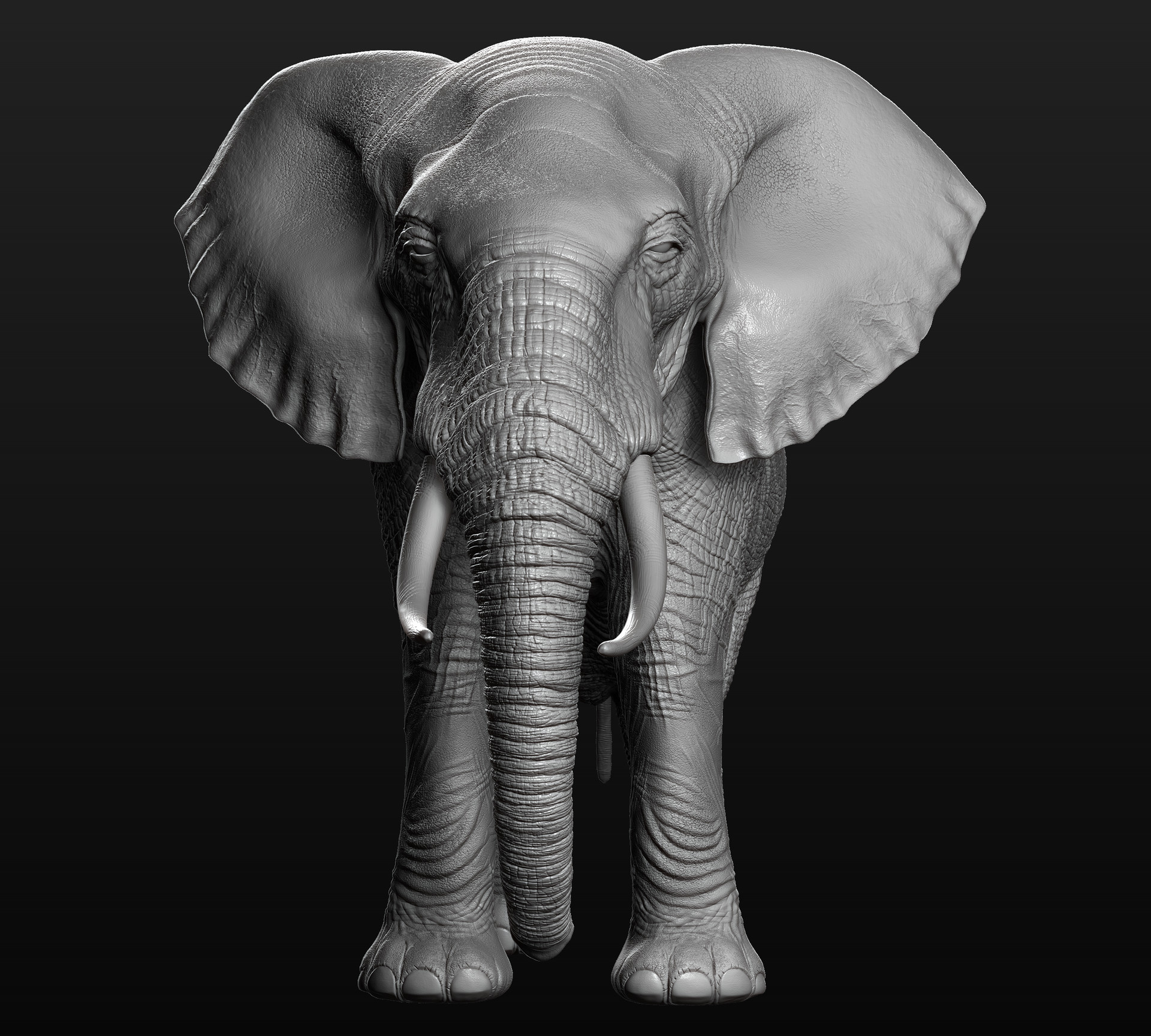 ArtStation - Elephant sculpt