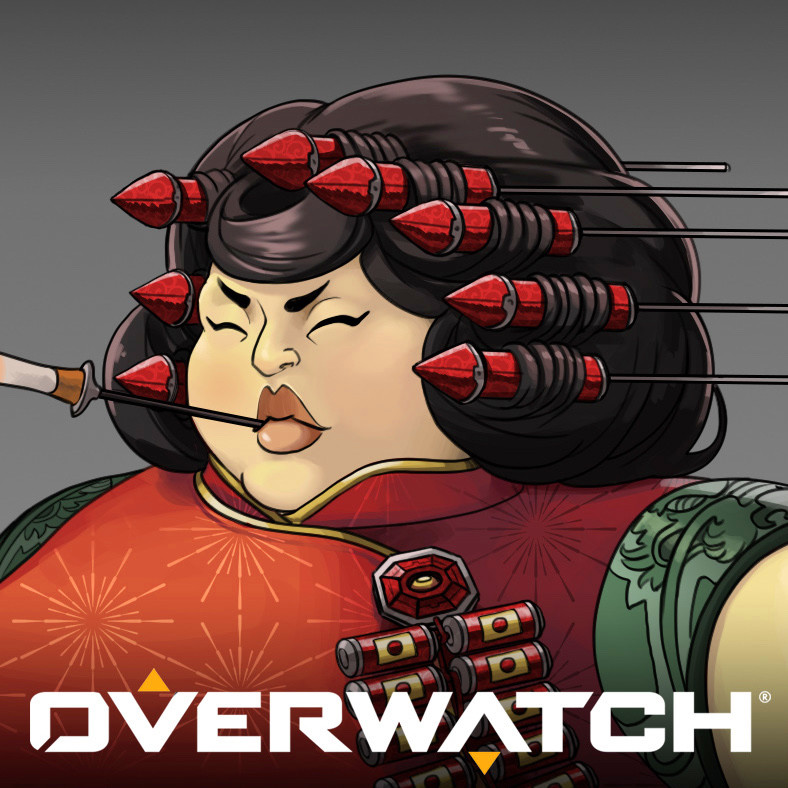 ArtStation - Mama Hong - Overwatch Fan Hero Concept