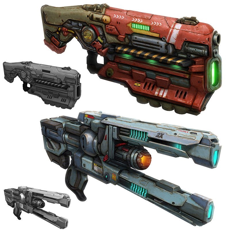 ArtStation - Exo Shotgun & Cyclone