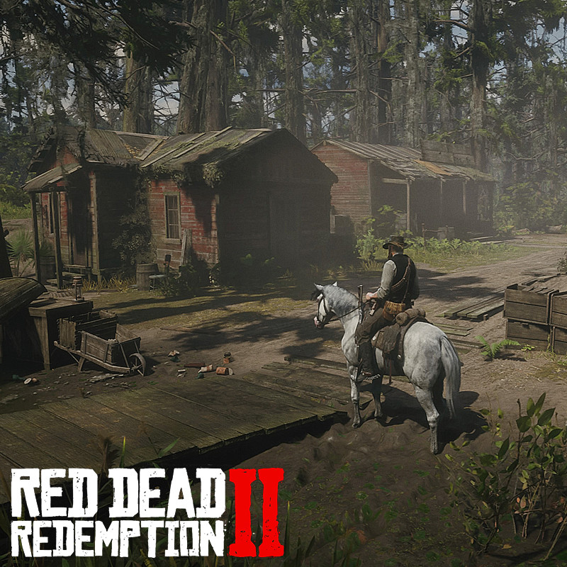 ArtStation - RDR2 Environment Art work - Swamp Hideout