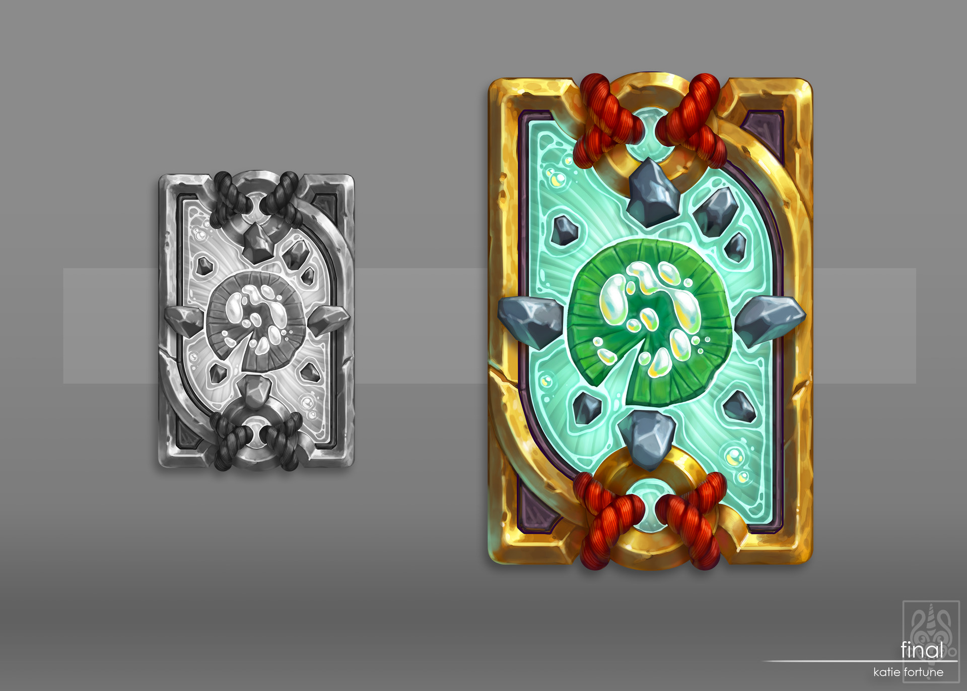 ArtStation - Kappan Cardback: Hearthstone Inspired cardback, Fortune K