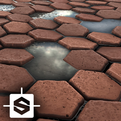 ArtStation - Hexagon tiles