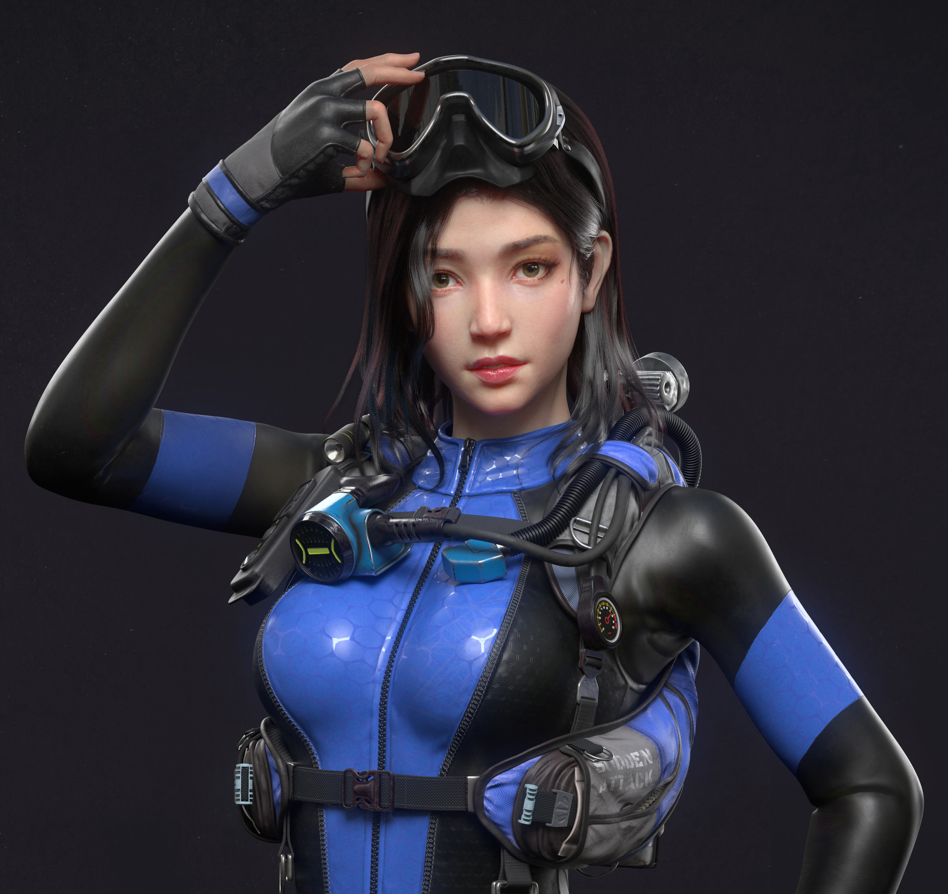 ArtStation - DIVER GIRL