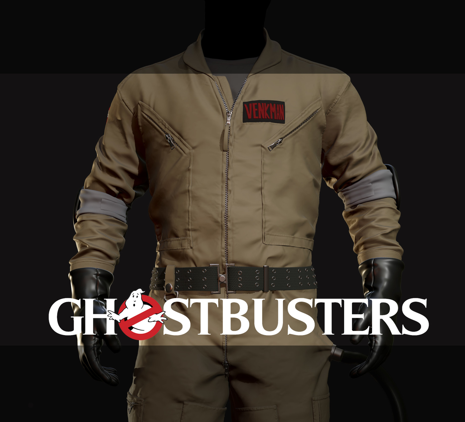 ArtStation - GhostBuster Character - Peter Venkman.