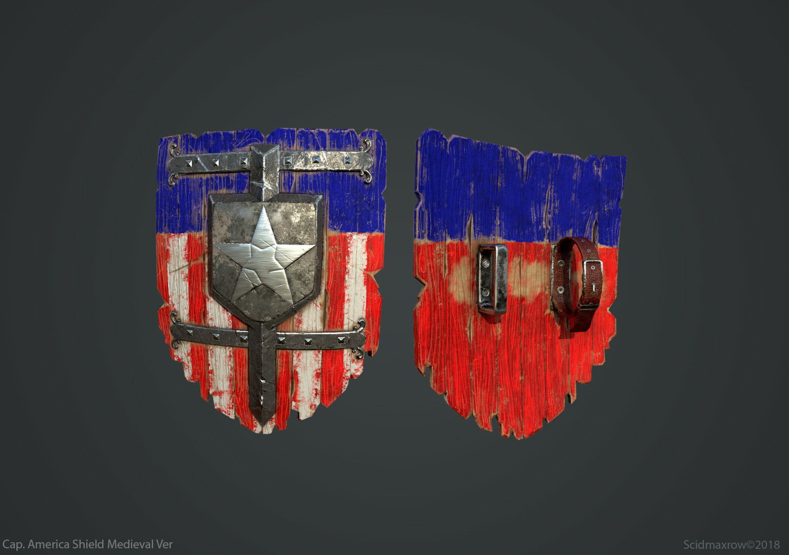 ArtStation - Cap. America shield medieval ver Fanart