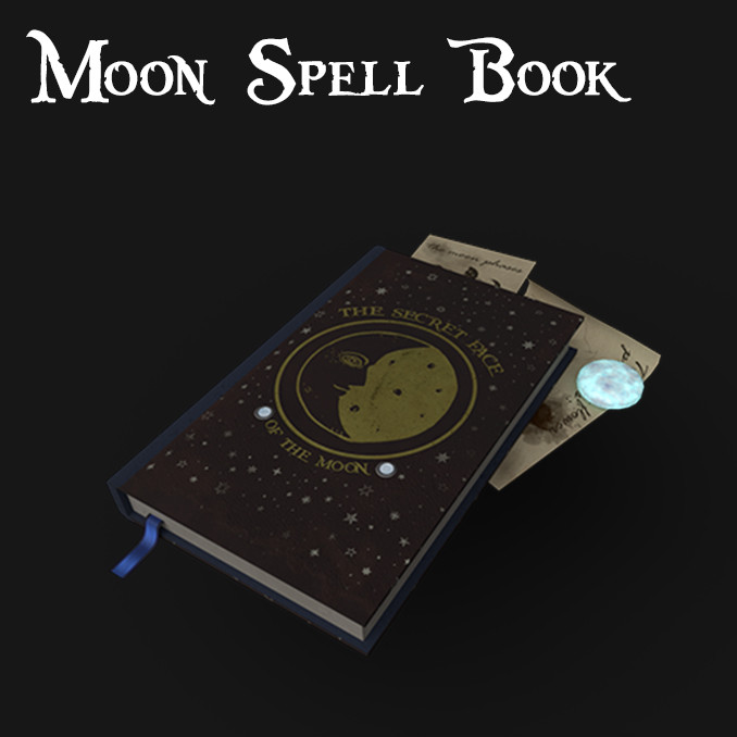 ArtStation - Moon Spell Book