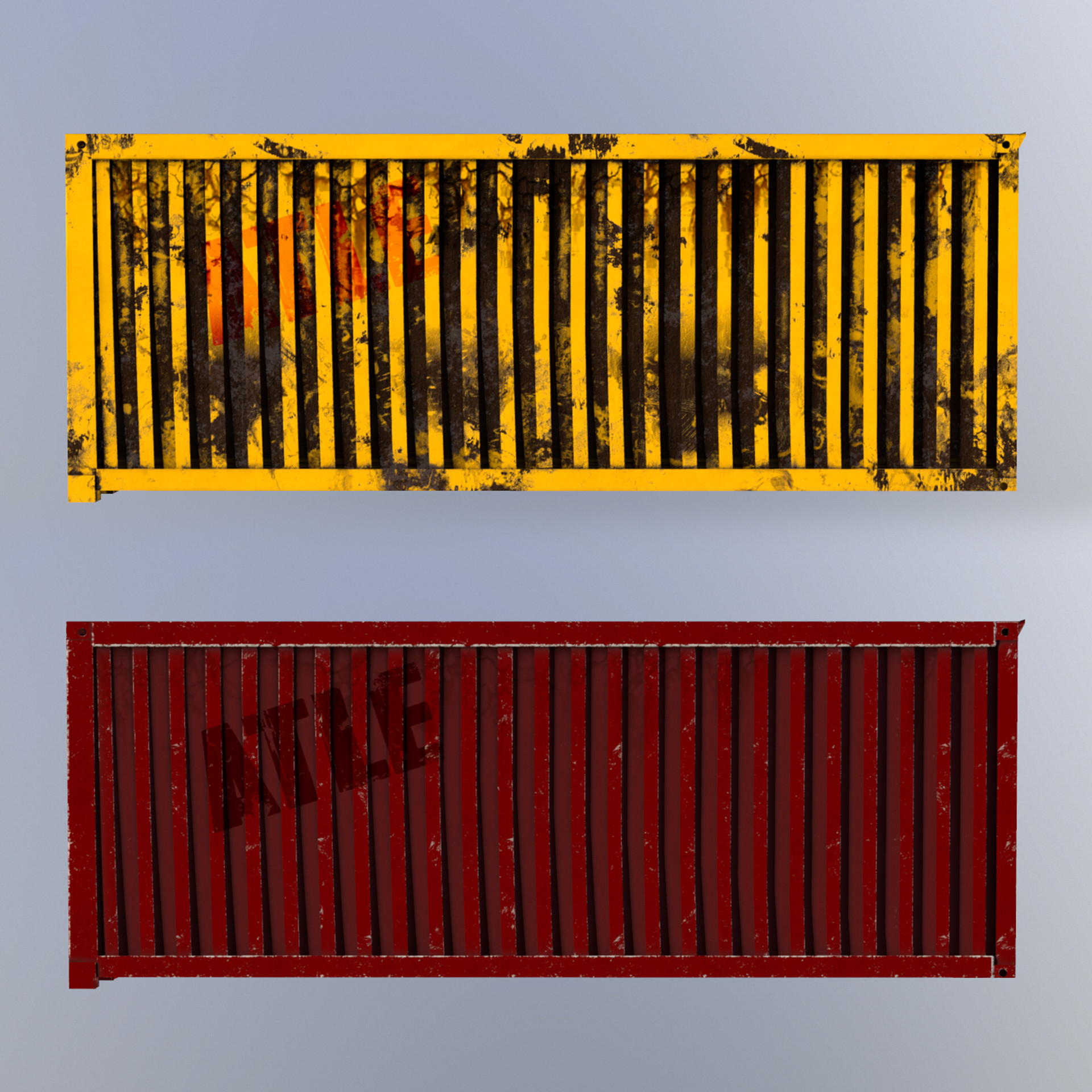 ArtStation - Shipping Containers ( Game Art / Props )