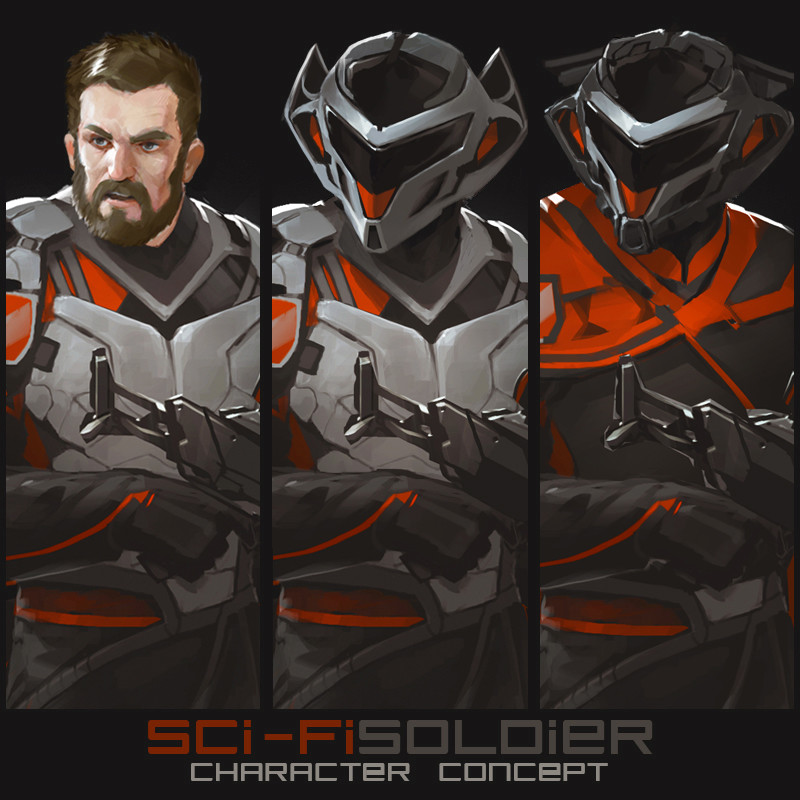 ArtStation - Sci-Fi Soldier character concept