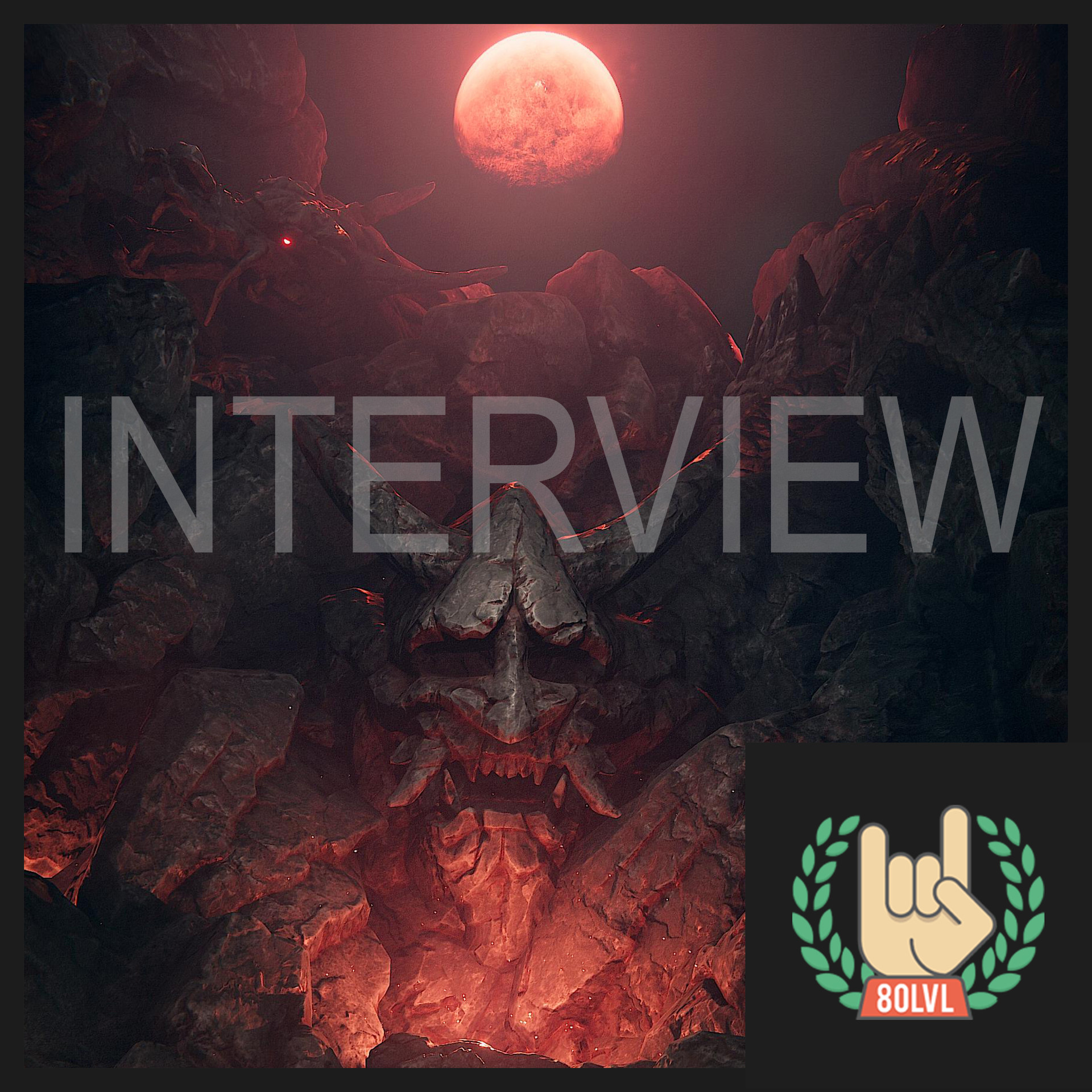 ArtStation - Oni Shrine - 80lv Interview
