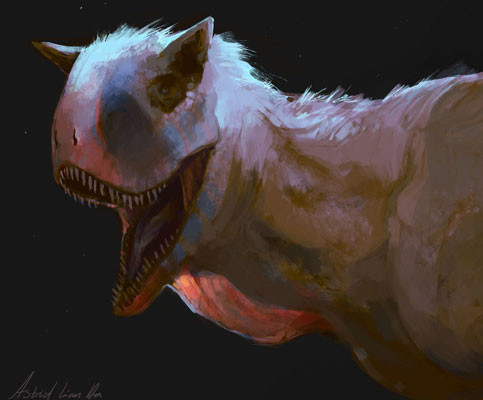 ArtStation - Carnotaurus sketch