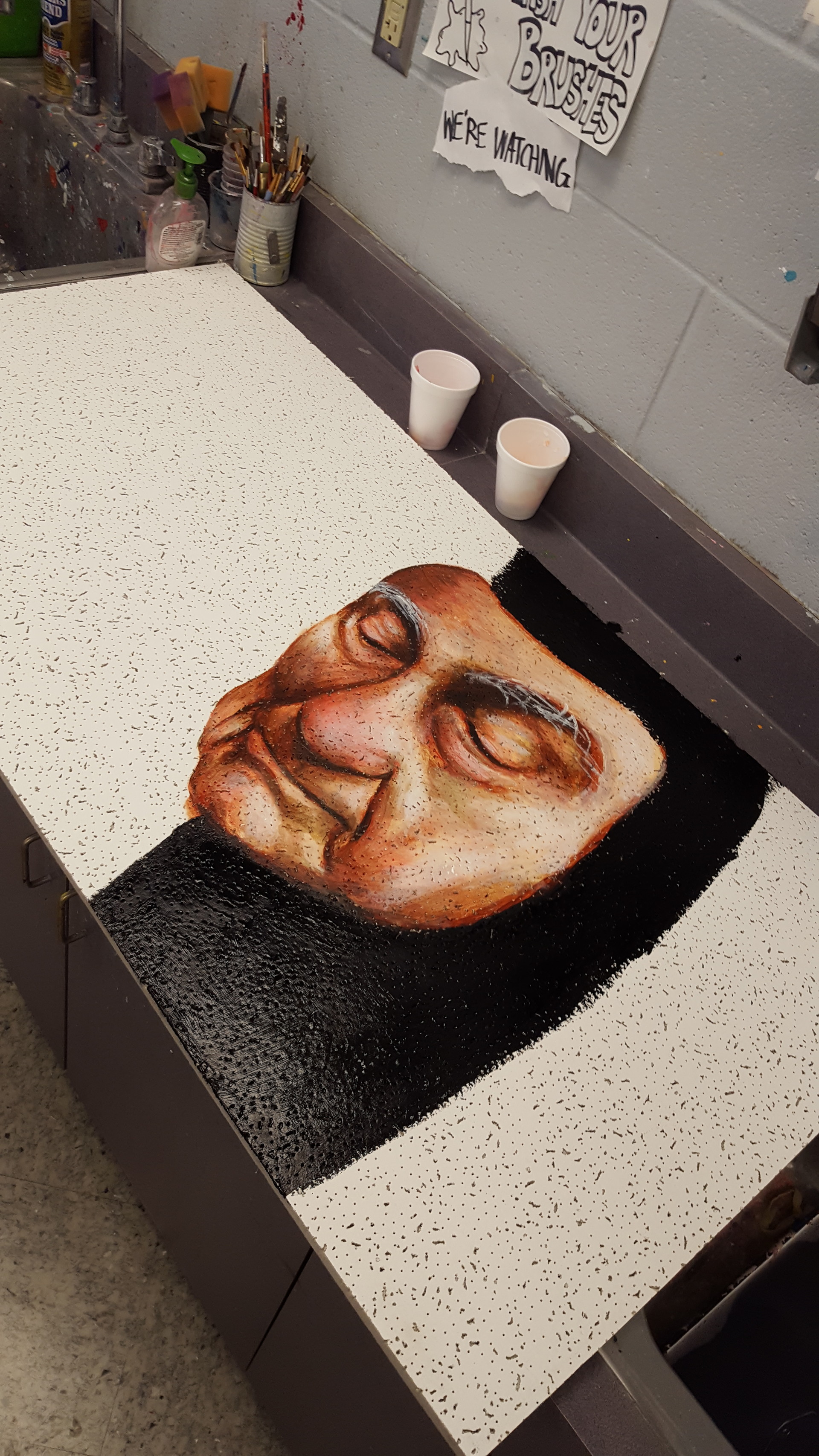 ArtStation - Ceiling Tile Painting