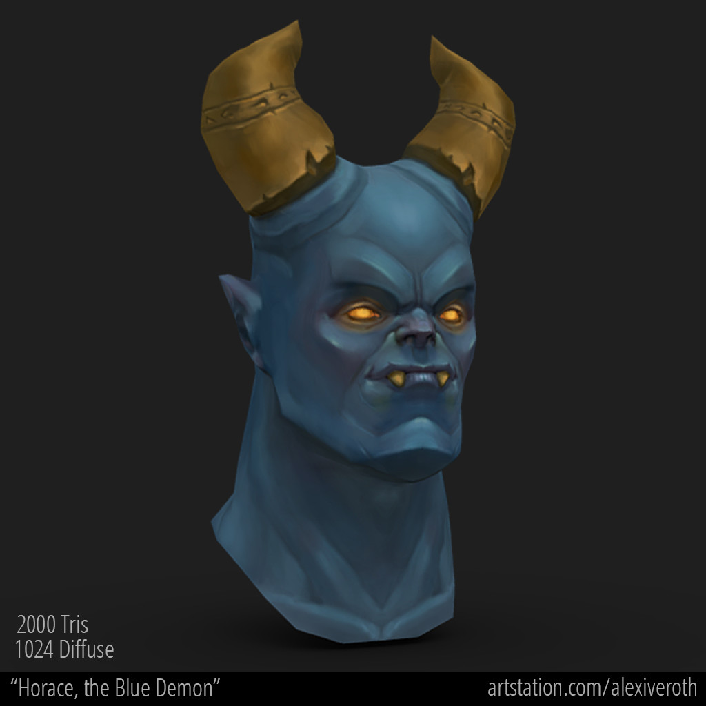 ArtStation - Horace, the Blue Demon, Alex Iveroth