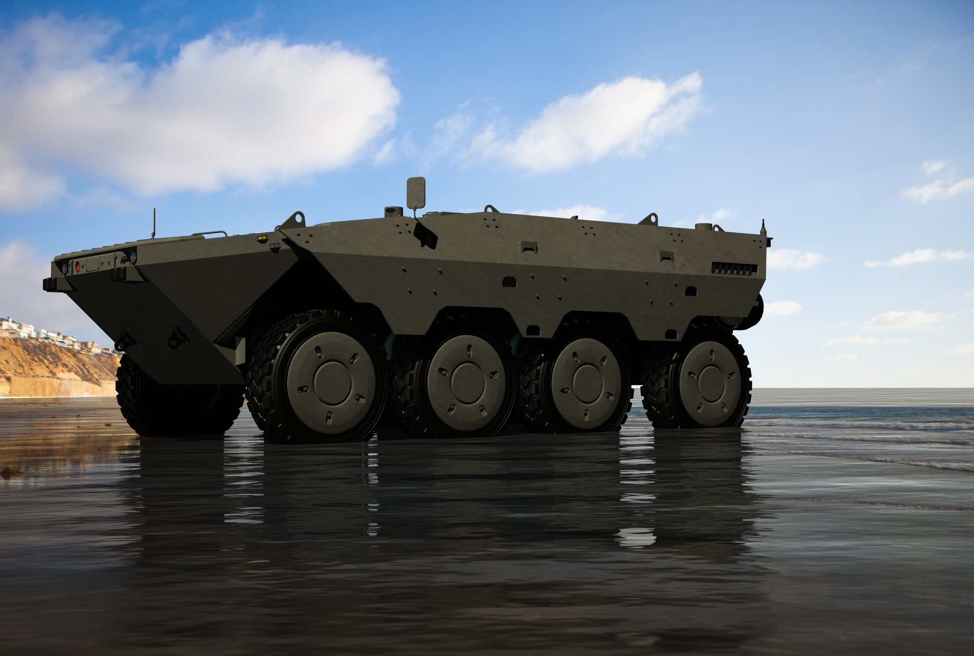 ArtStation - MultiPurpose Wheeled Amphibious Platform