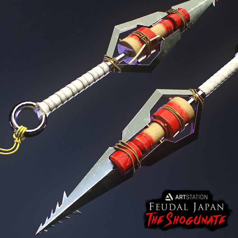 ArtStation - Exploding Kunai - Artstation Challenge (Feudal Japan - The ...
