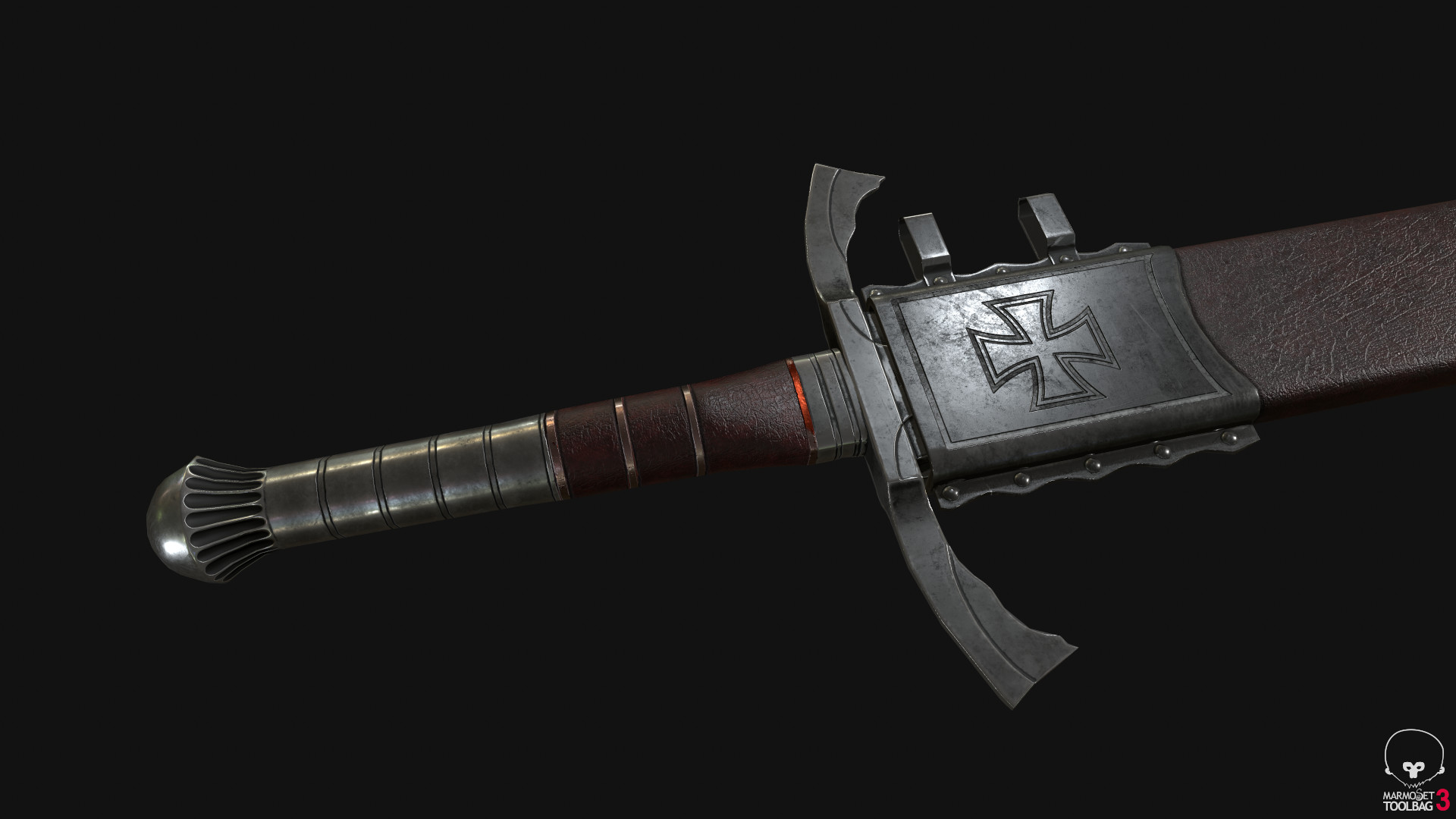 ArtStation - Templar Sword - Lowpoly
