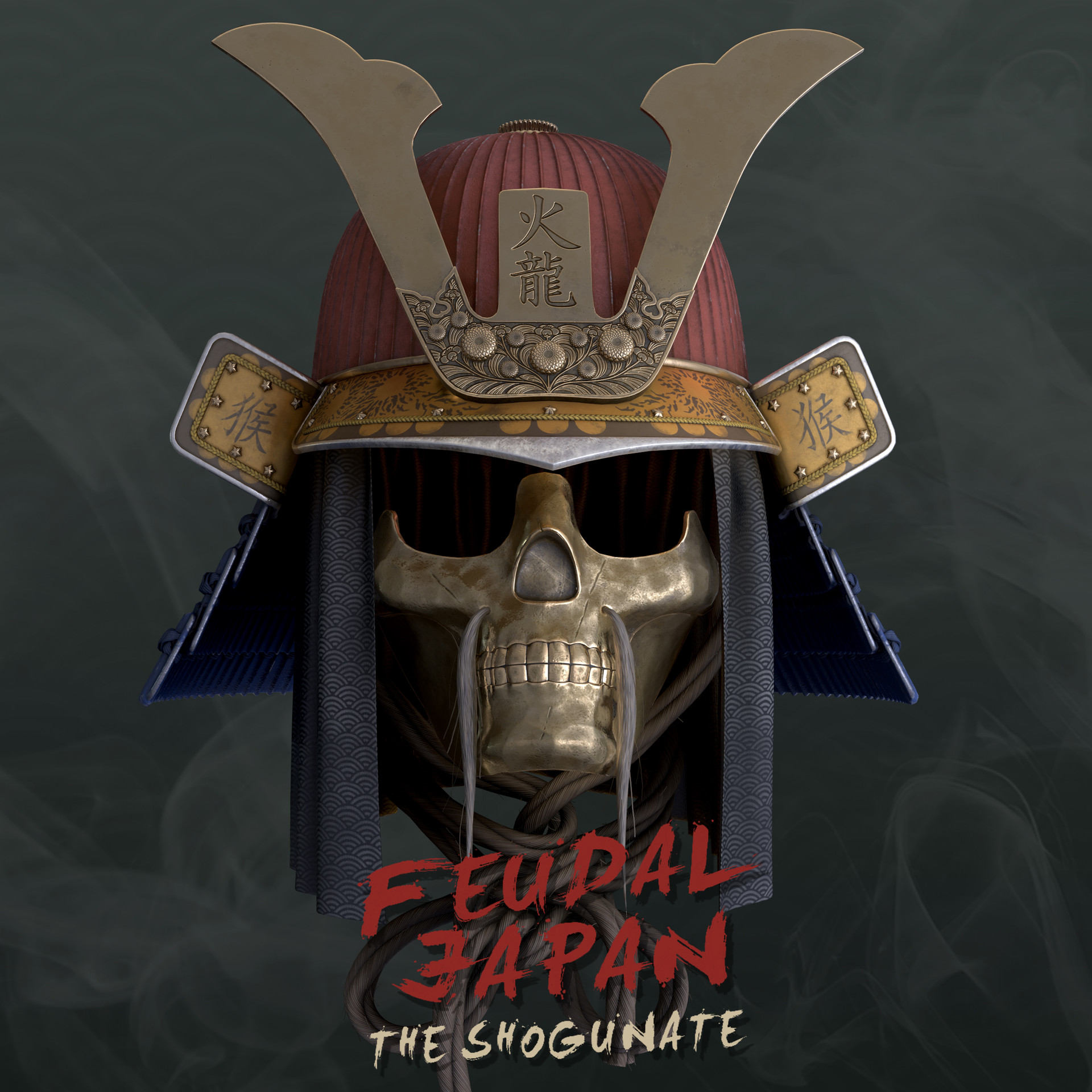 ArtStation - The Oni Helmet. The Shogunate: Prop Art (rendered)