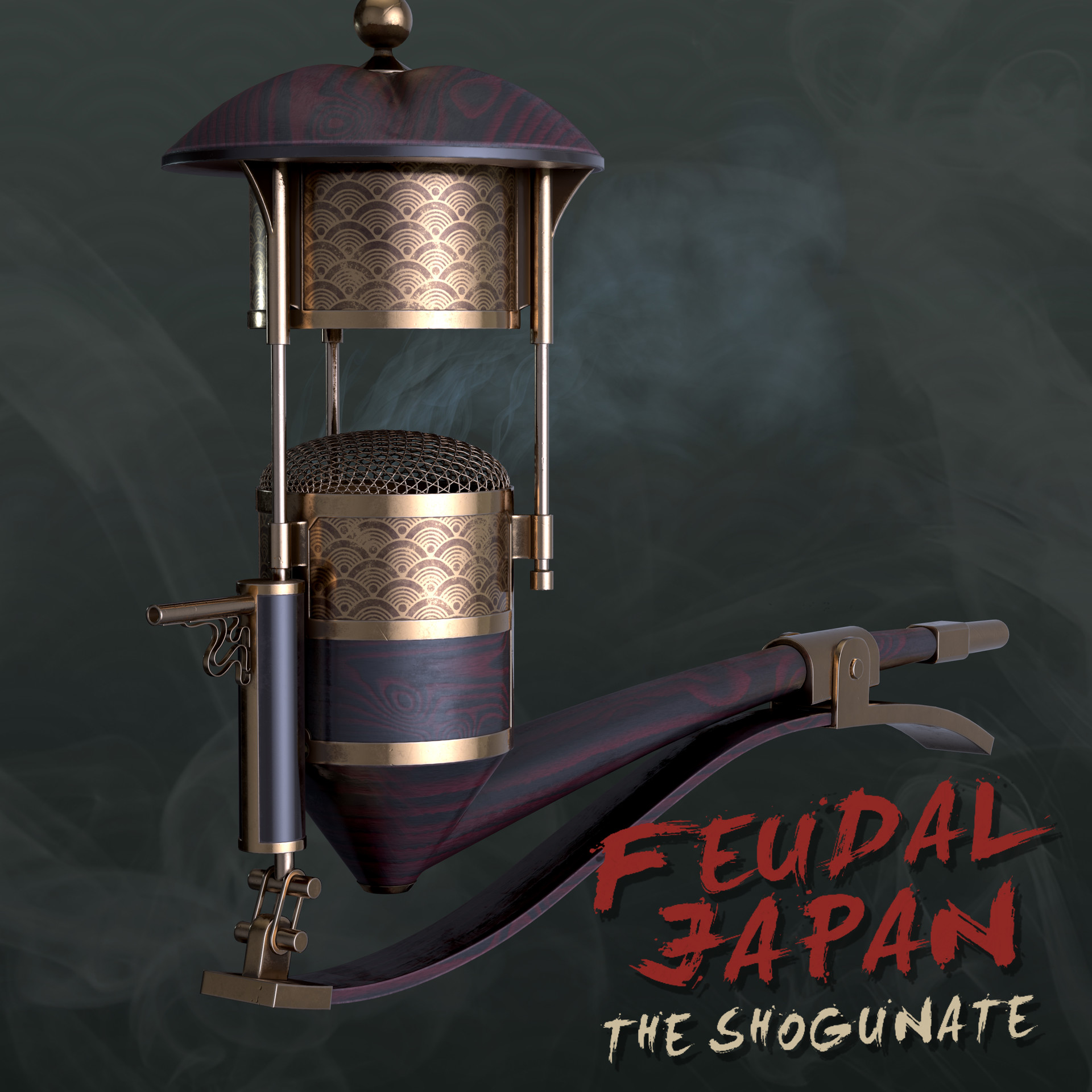 ArtStation - The Kiseru. The Shogunate: Prop Art (rendered)