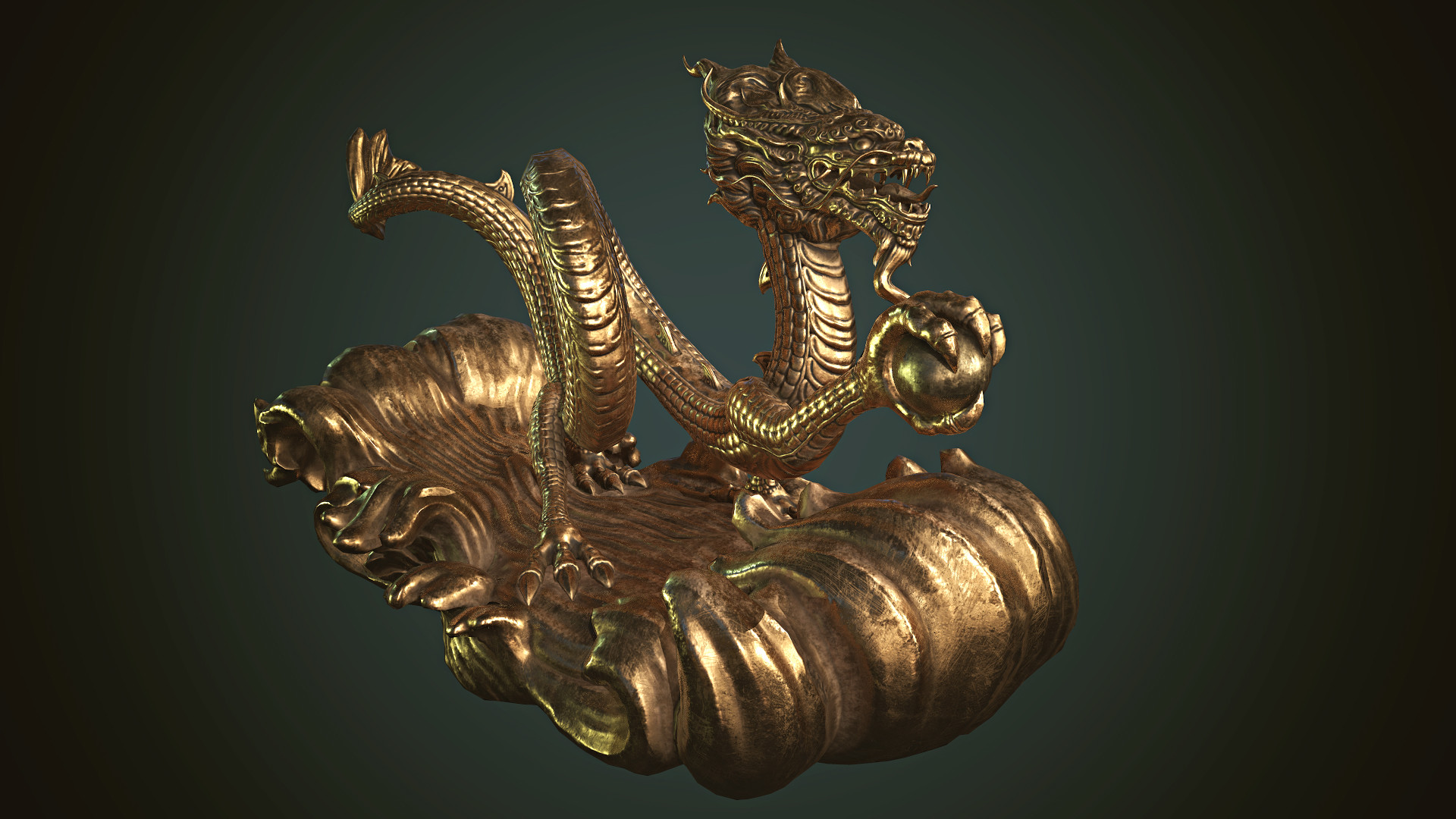 ArtStation - Dragon Statue