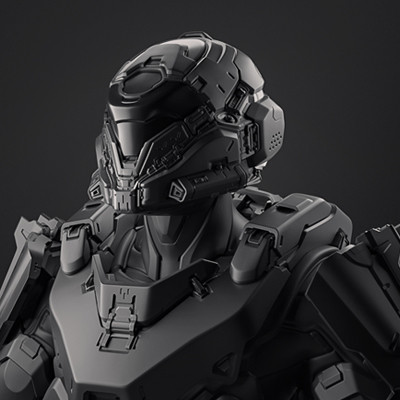 ArtStation - Halo armor bust