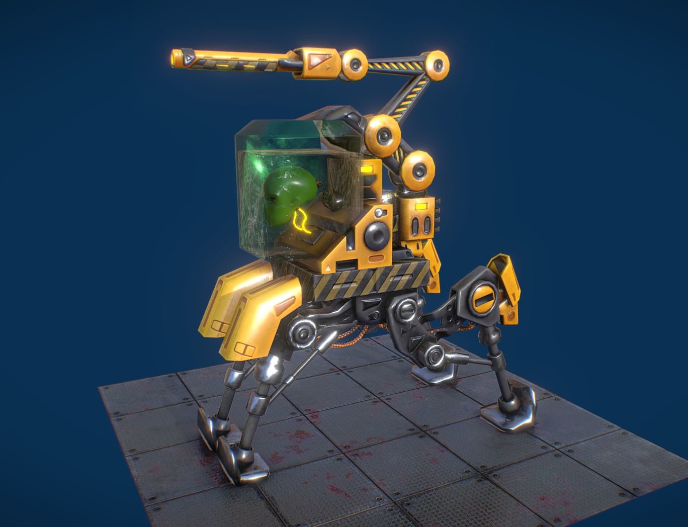 ArtStation - Alien Mecha Robot 31