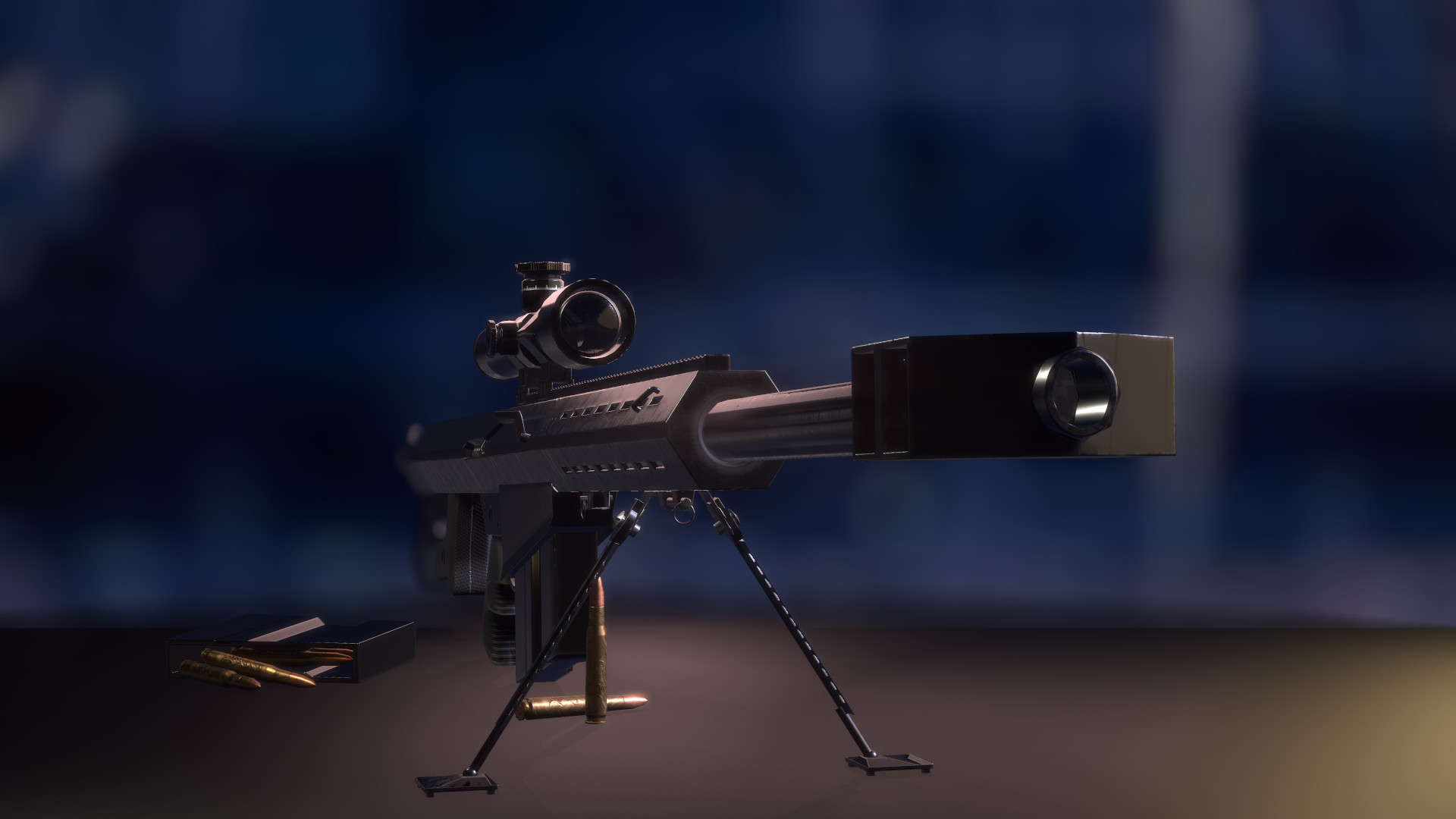 ArtStation - Barrett M82a1 Sniper Rifle (Game Model)