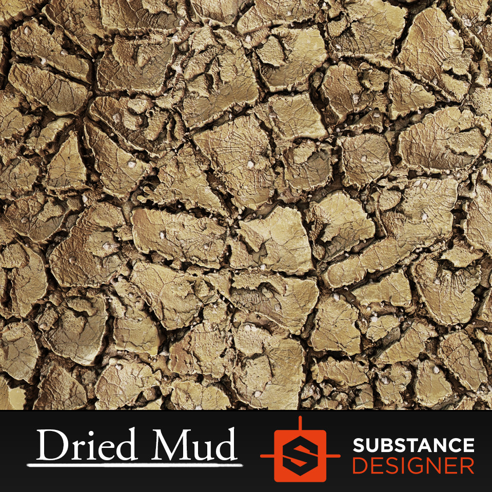 ArtStation - Dried Mud + Some Designer Techniques