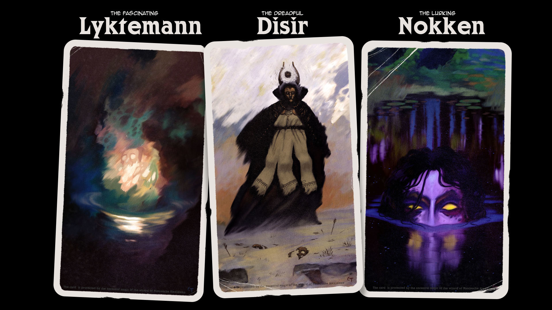 ArtStation - Norse Creatures and weapons cards