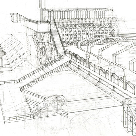 ArtStation - Some line drawing & color rough concept