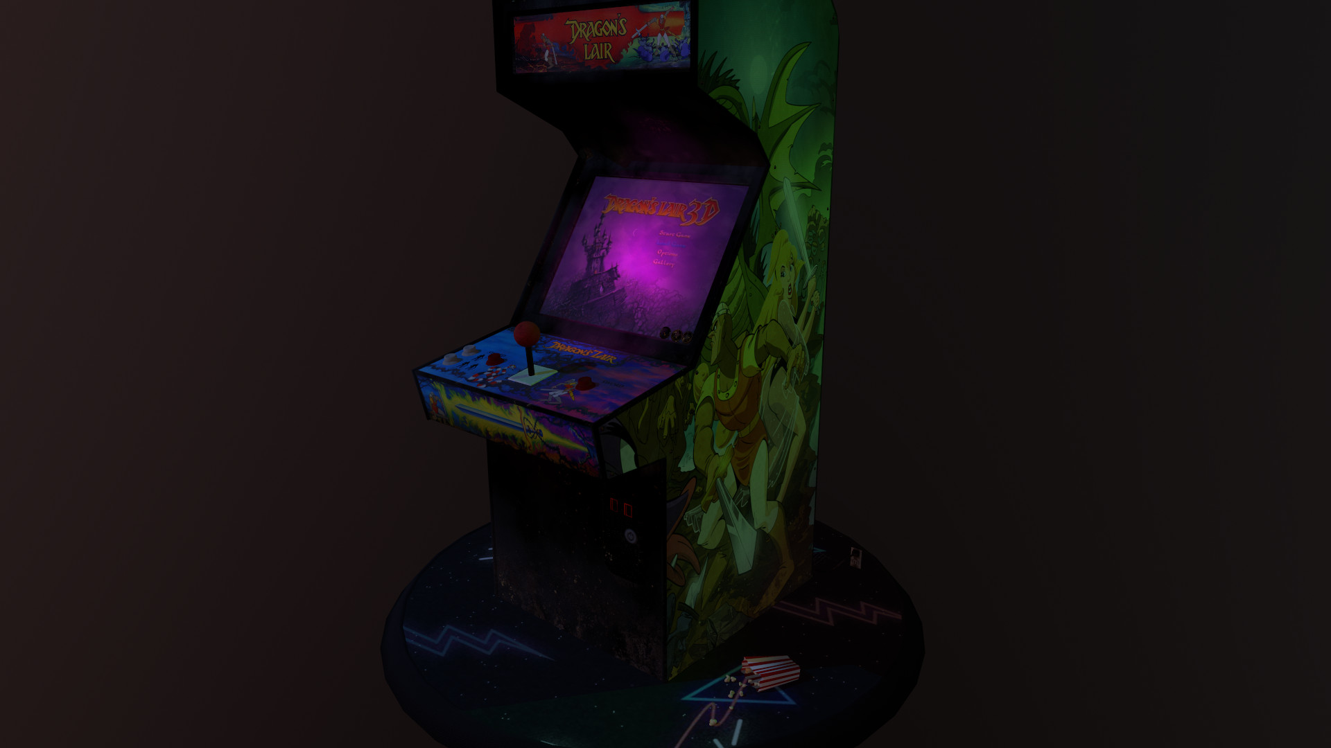 ArtStation - Dragon's Lair Arcade Game