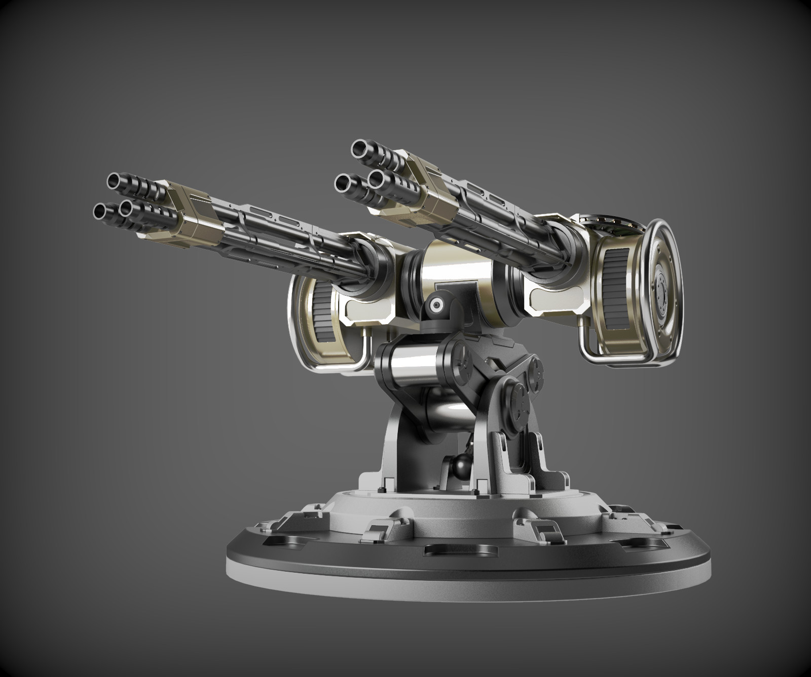 ArtStation - Sci-fi turret (Concept Design)