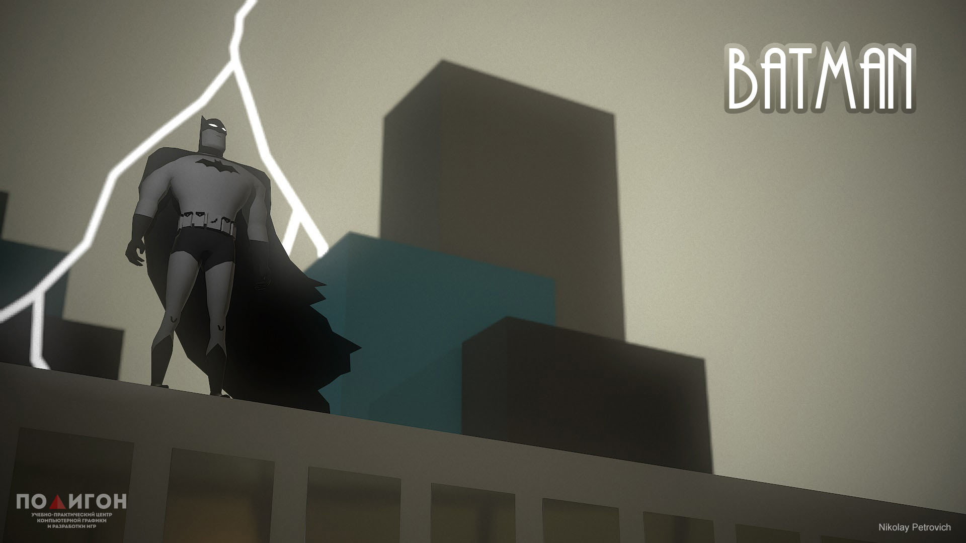 ArtStation - Cartoon Batman and Batmobile