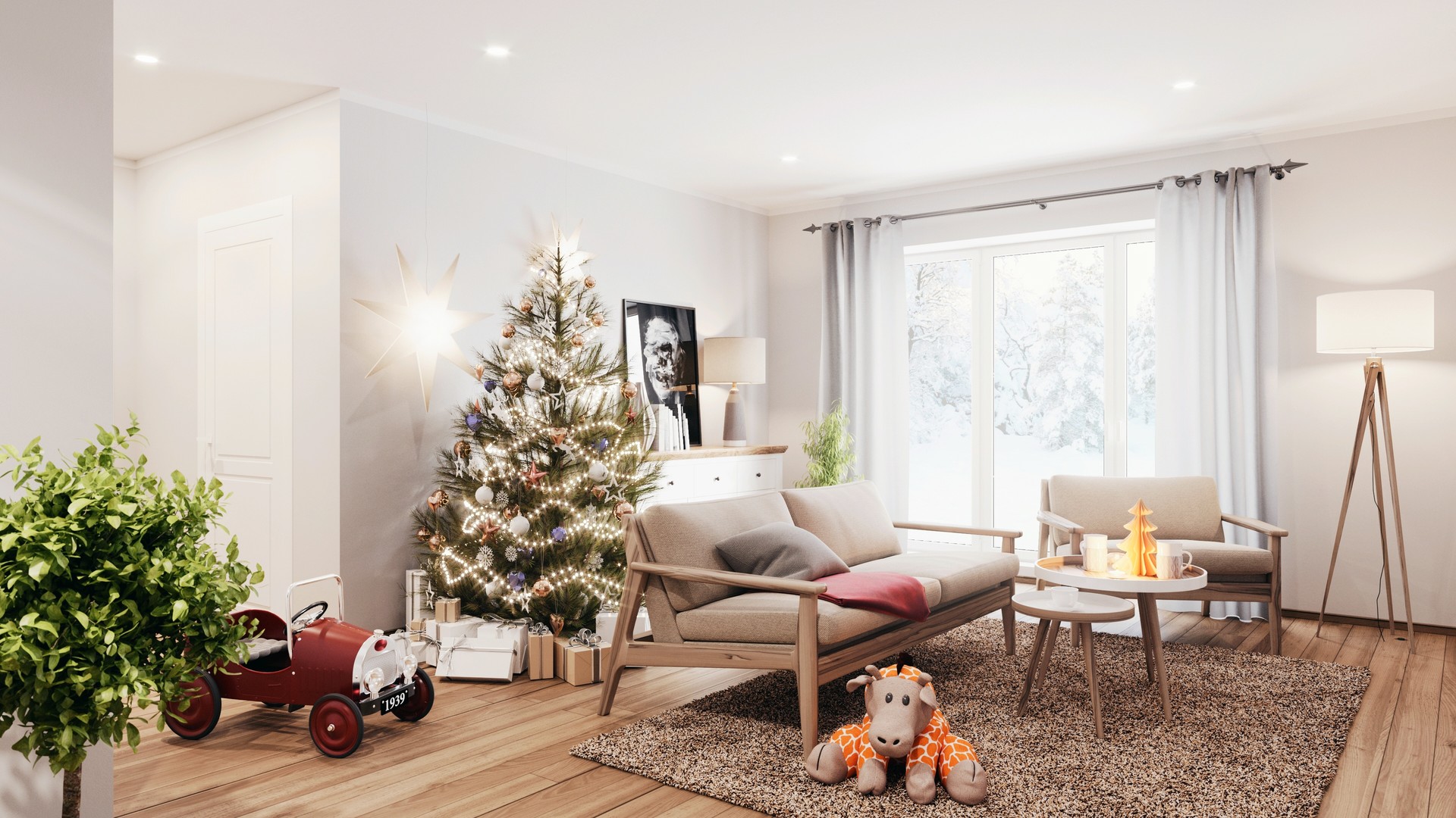 ArtStation - christmas interior