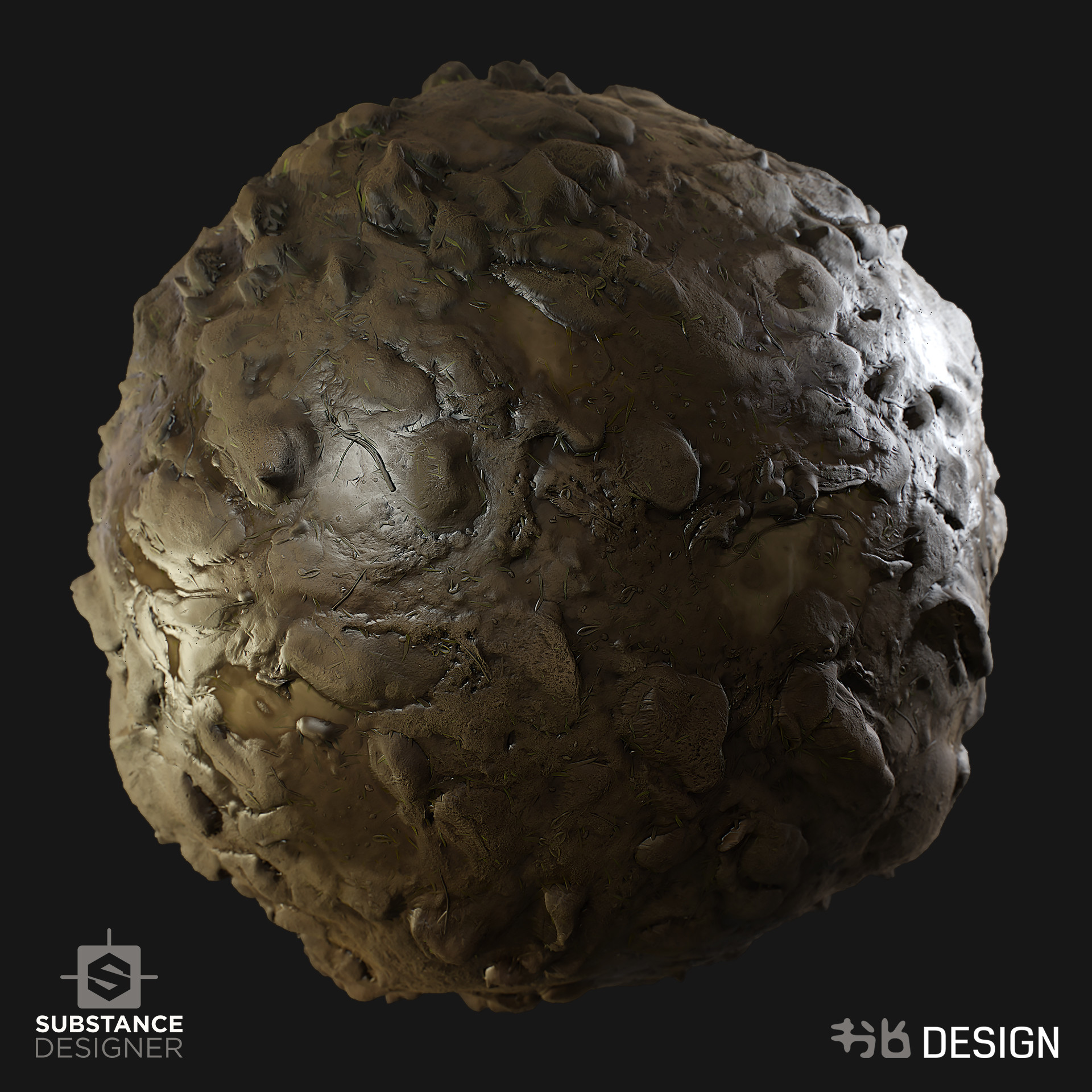 ArtStation - Mud Practice - Substance Designer